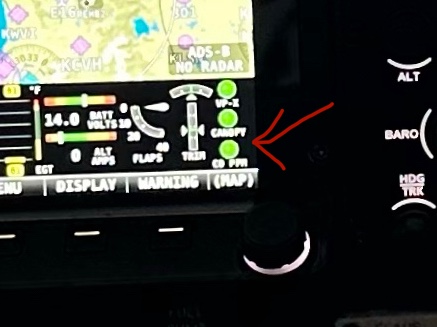 Configured CO monitor & Air Vents – RV-7 N890GF